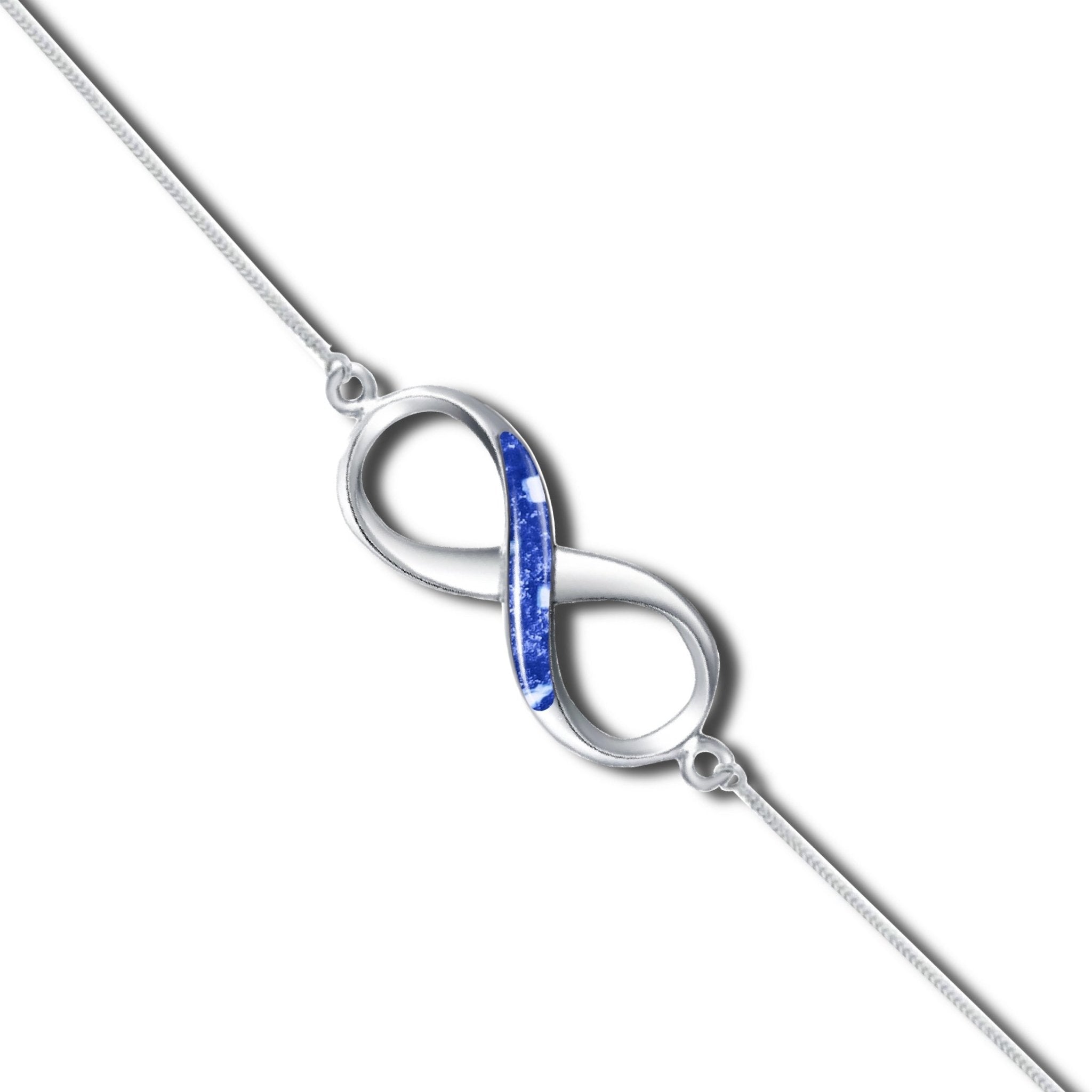 Memorial Cremation Ashes Infinity Bracelet